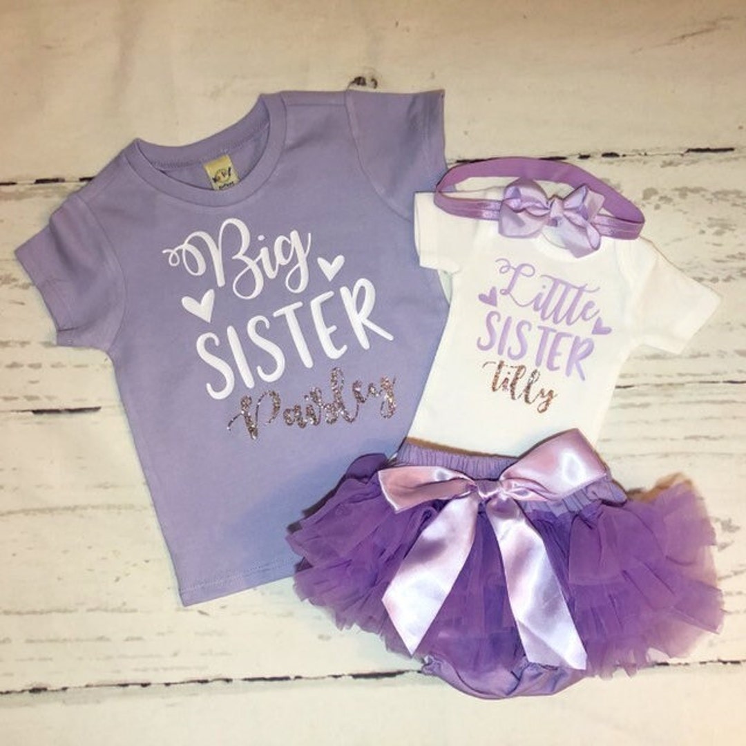 Big Sister Little Sister Personalized Matching Outfits, Sisters ...