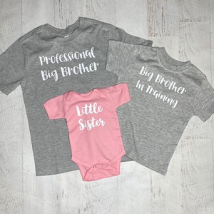 Big Brother in Training Personalized Shirt, Professional Big Bro Tee ...