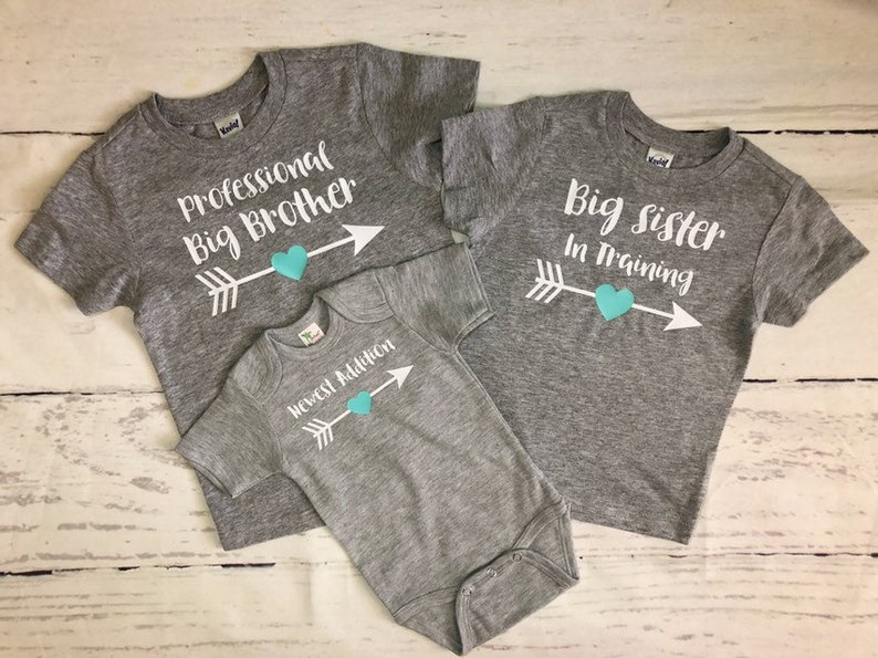 Matching Sibling Shirts Personalized Sibling Shirts for 3 - Etsy