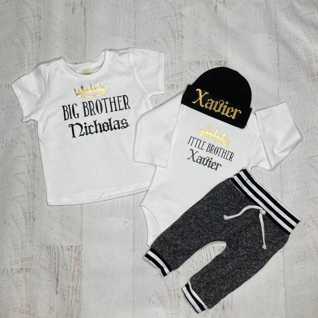 Baby Brother Coming Home Outfit Matching Brother Shirt Personalized ...