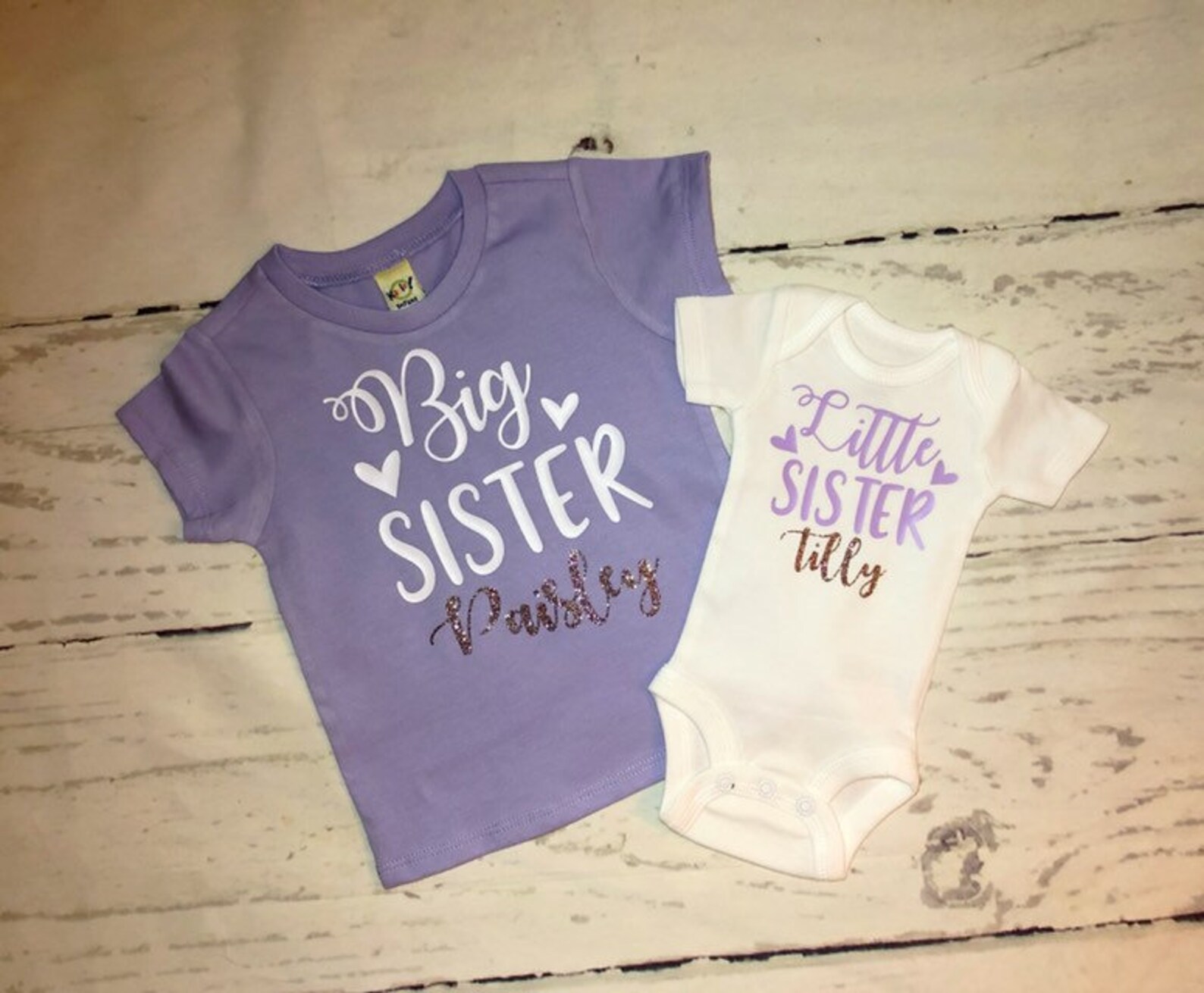 Big Sister Little Sister Personalized Matching Outfits | Etsy