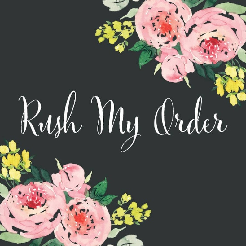 Rush My Order/rush Processing Time/add On - Etsy