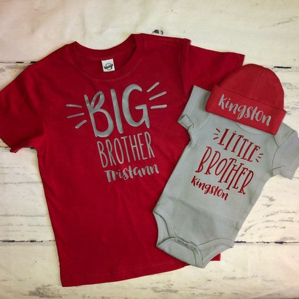 Personalized Big Brother Little Brother Shirts - Etsy