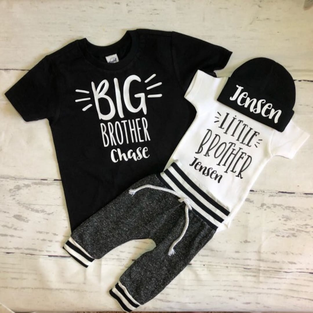 Brothers Personalized Matching Shirts/little Brother Outfit/custom Big ...