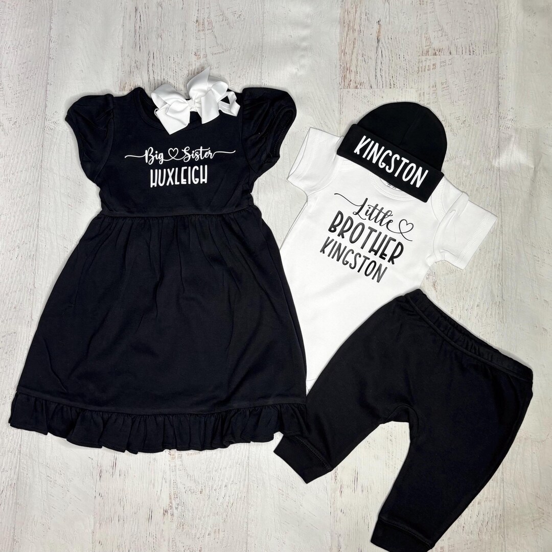 Big Sister Little Brother Outfits, Personalized Big Sister Dress ...