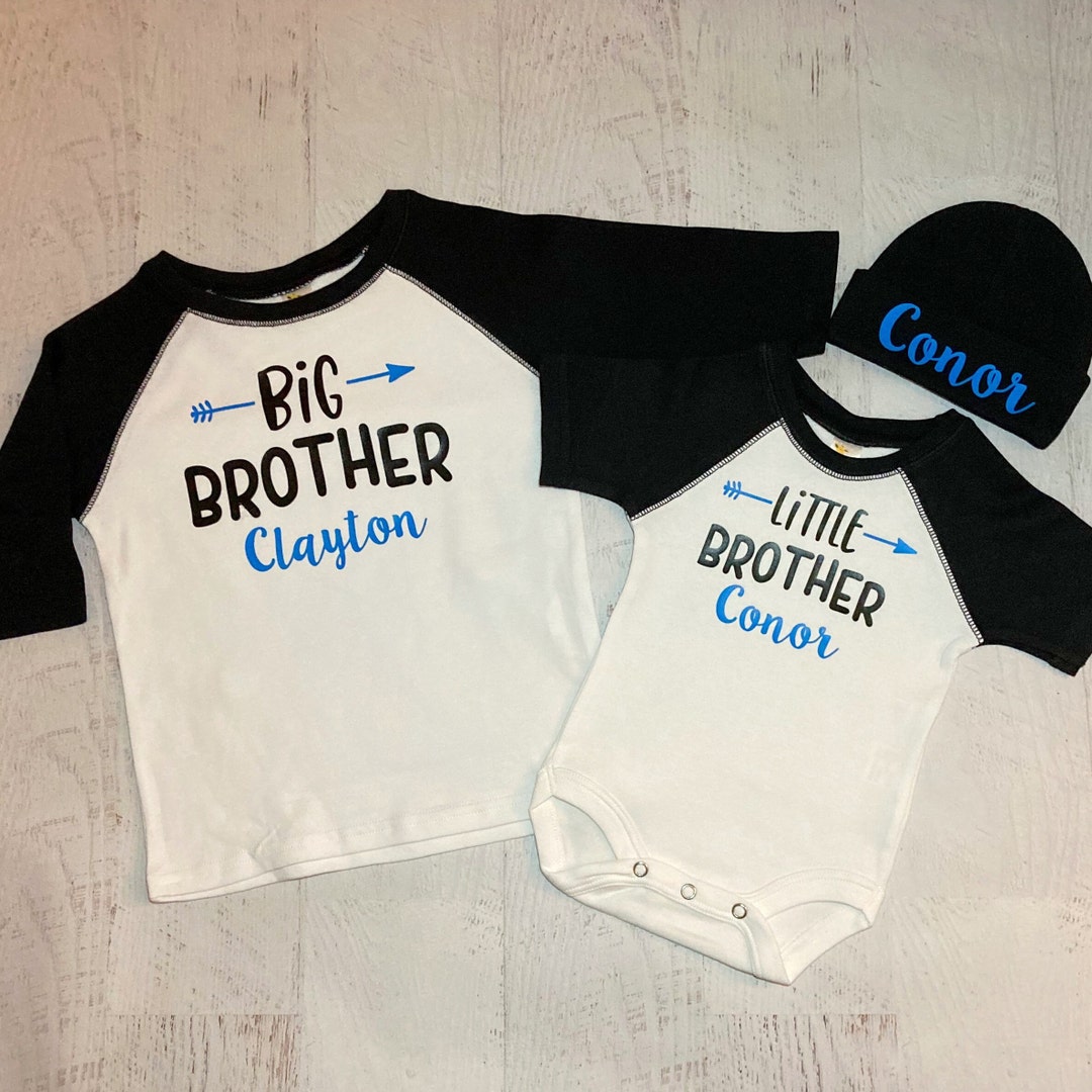 Brothers Baseball T Shirts Personalized Big Brother and Little Brother ...