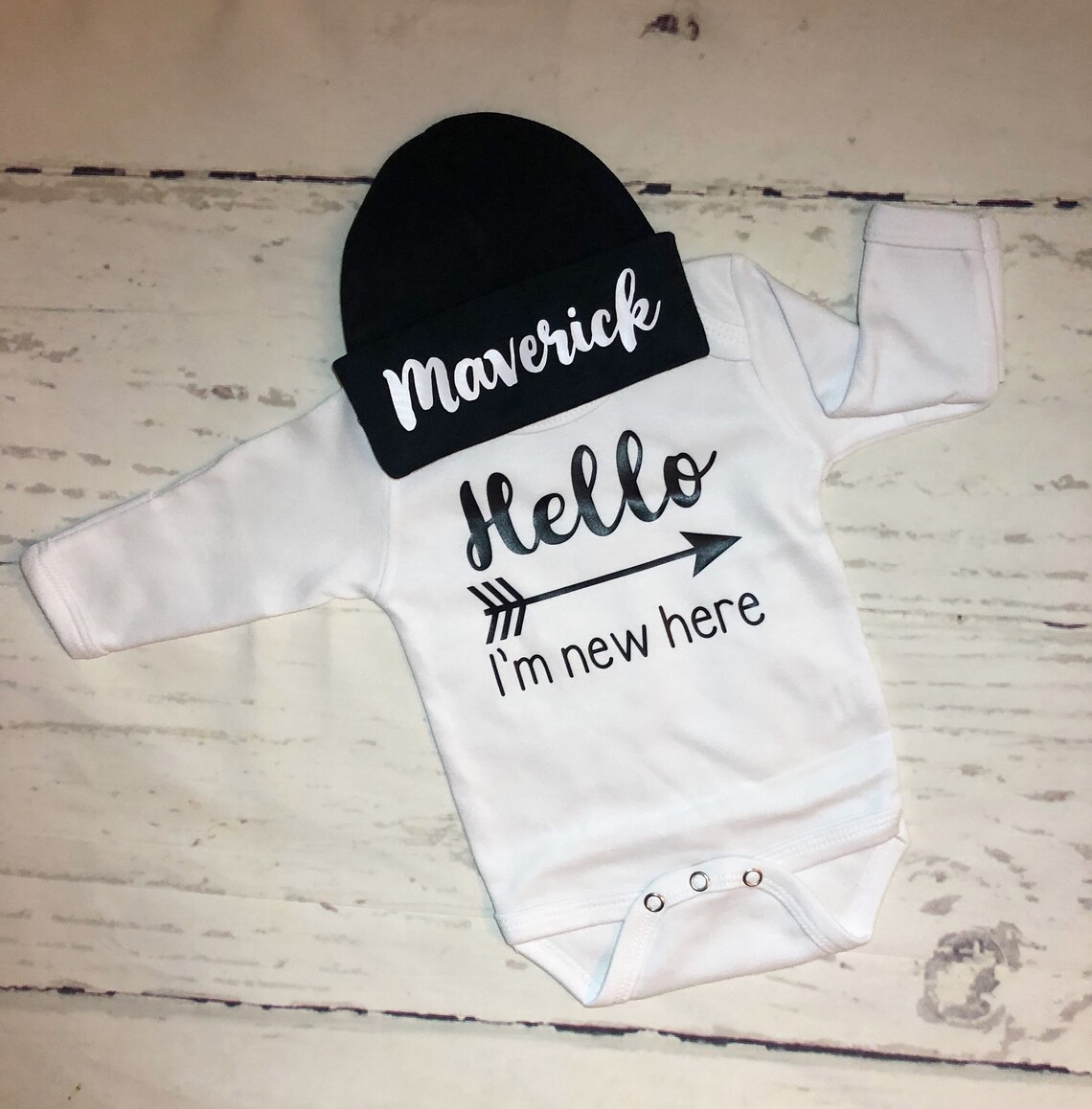 Hello I'm New Here Baby Outfit Baby Boy Take Home Outfit - Etsy