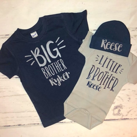 Personalized Big Brother Little Brother Matching Shirts