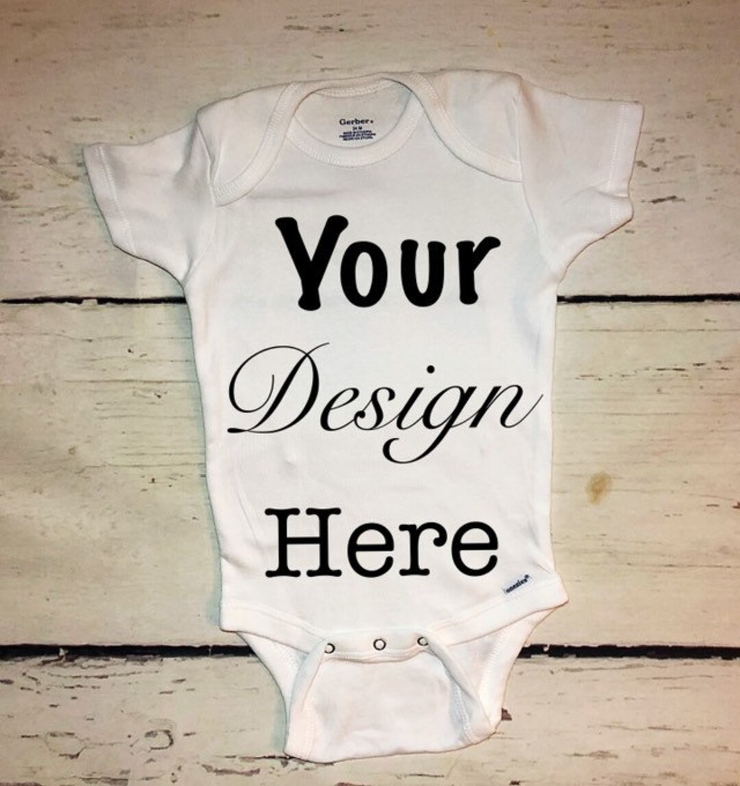Custom Choose Your Own Words Baby Shirt, Customized Text Bodysuit, Design Your Own Baby T-shirt ...