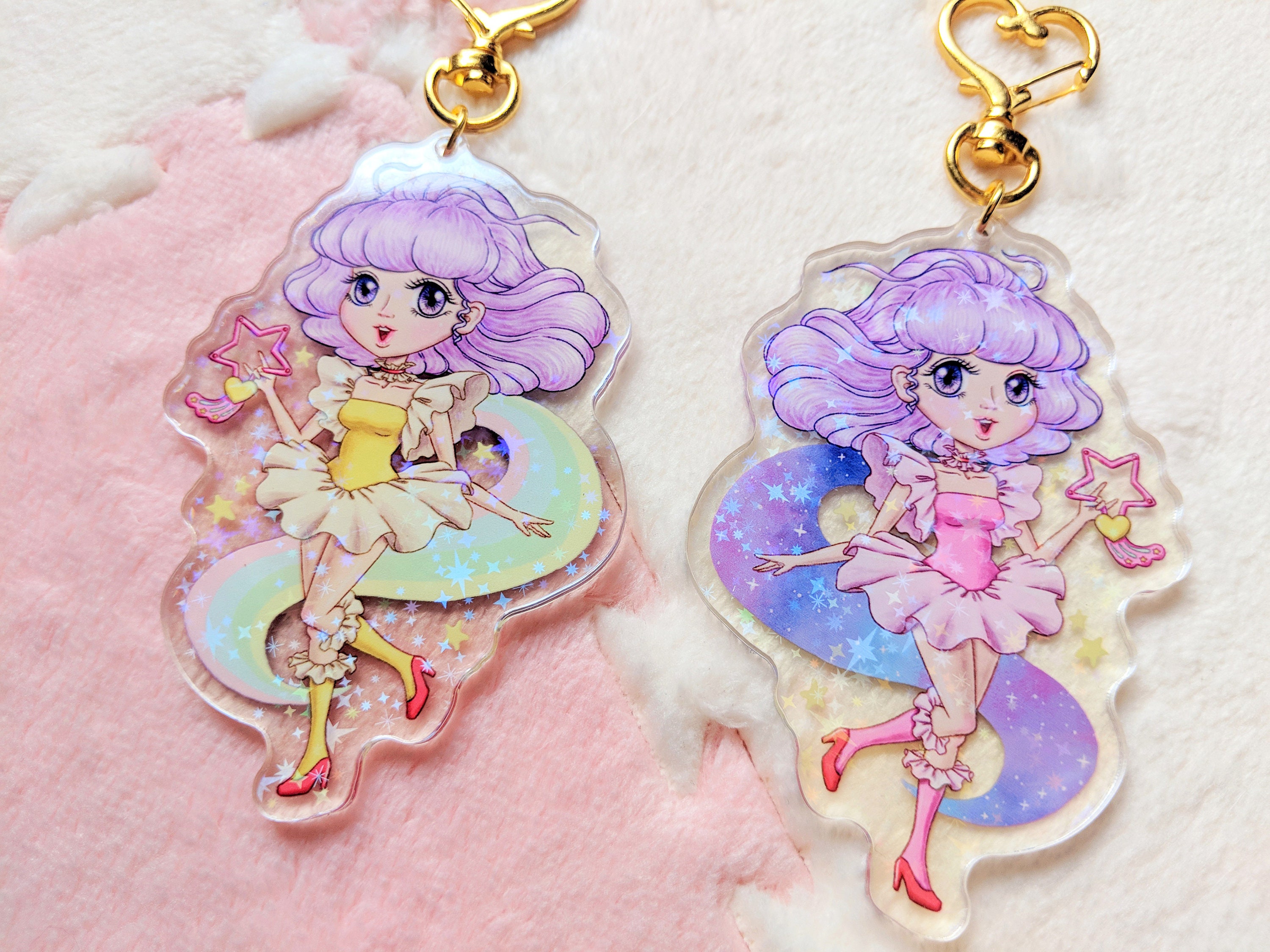 Creamy Mami Holographic Double Sided 3.5" Acrylic Charm, Anime Charms ...