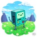 Happy BMO Art Print, Aesthetic Home Wall Decor, Cartoon Fanart, Digital ...