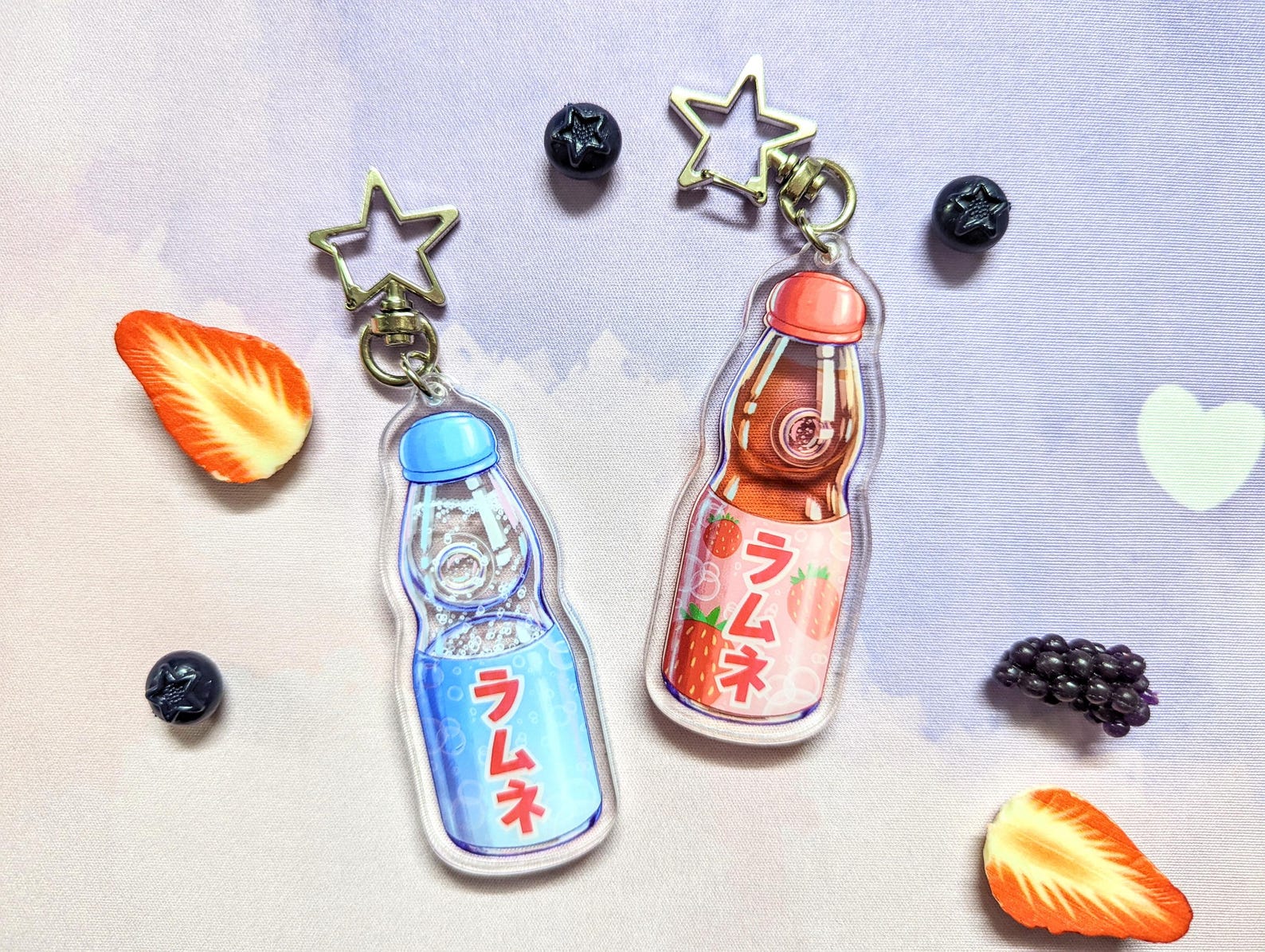 Ramune Soda Shaker Acrylic Keychain, Double Sided Kawaii Charm, Kawaii ...