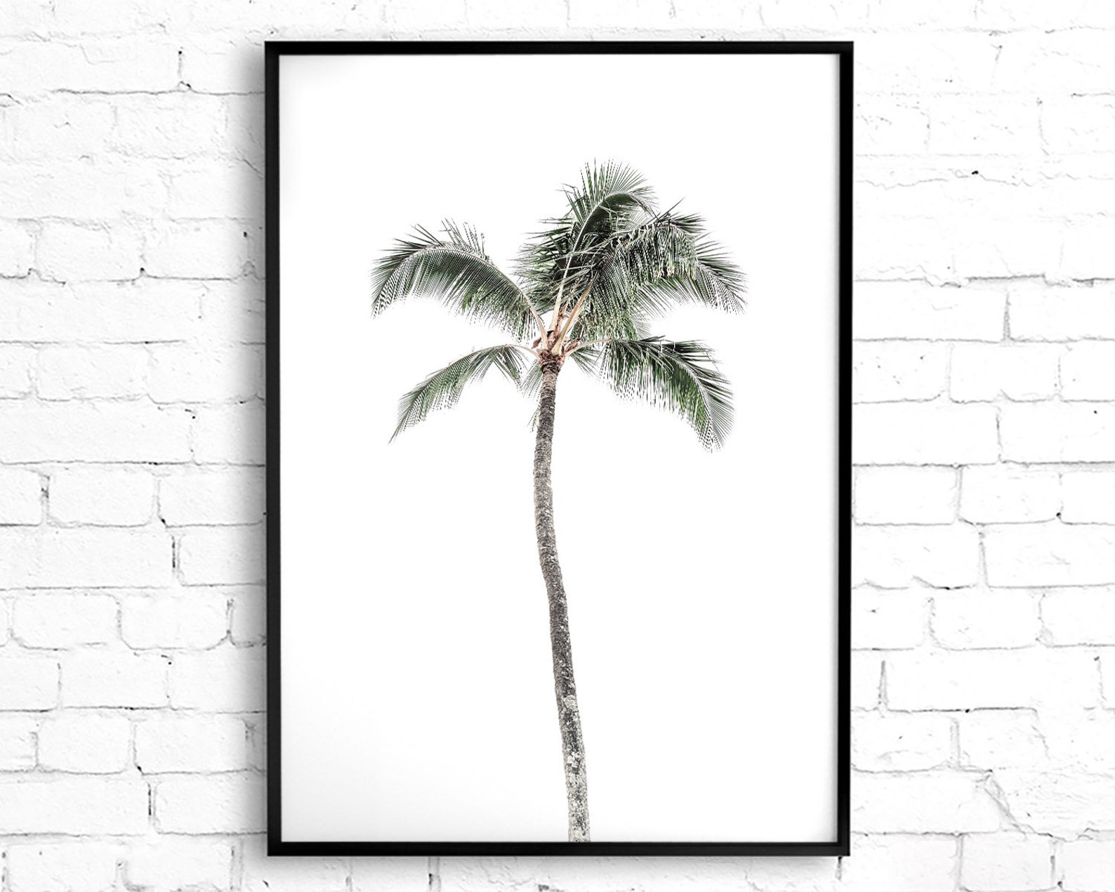 Boho Palm Tree Printable Wall Art, Coastal Room Decor Aesthetic ...
