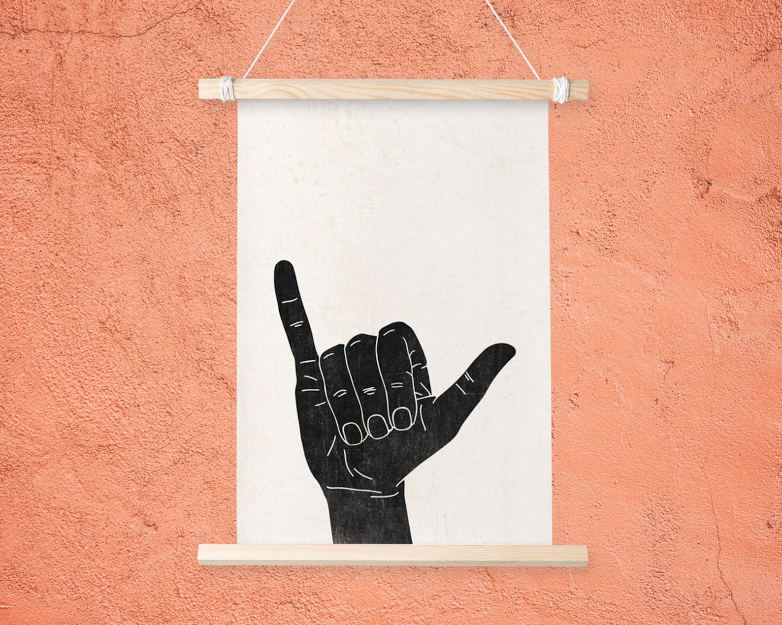 Shaka Hand Printable Wall Art, Hang Loose Hand Gesture, Mahalo Dude ...