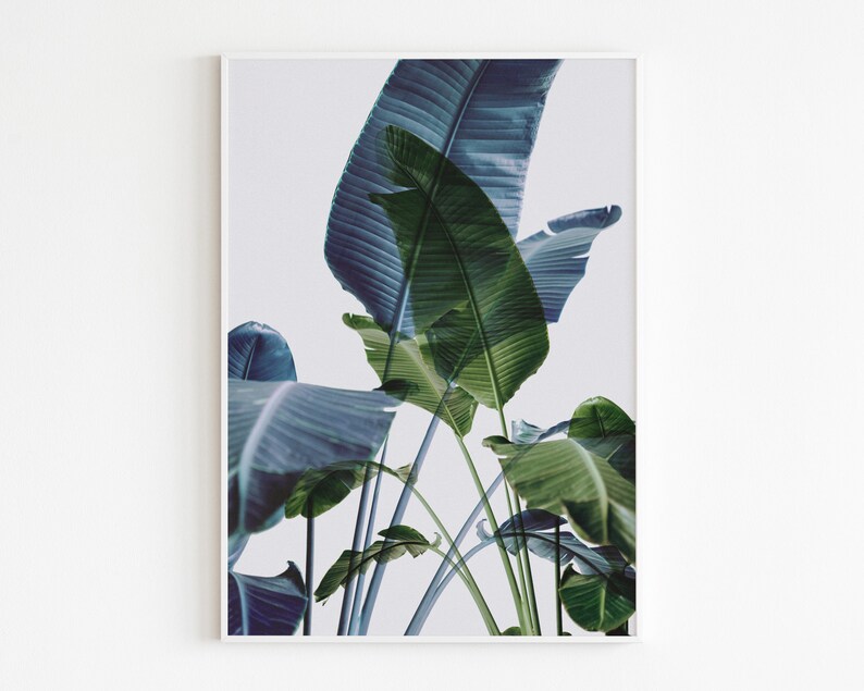 Glitch Artwork Palm Leaf Wall Art Printable 3 Piece Wall Art - Etsy