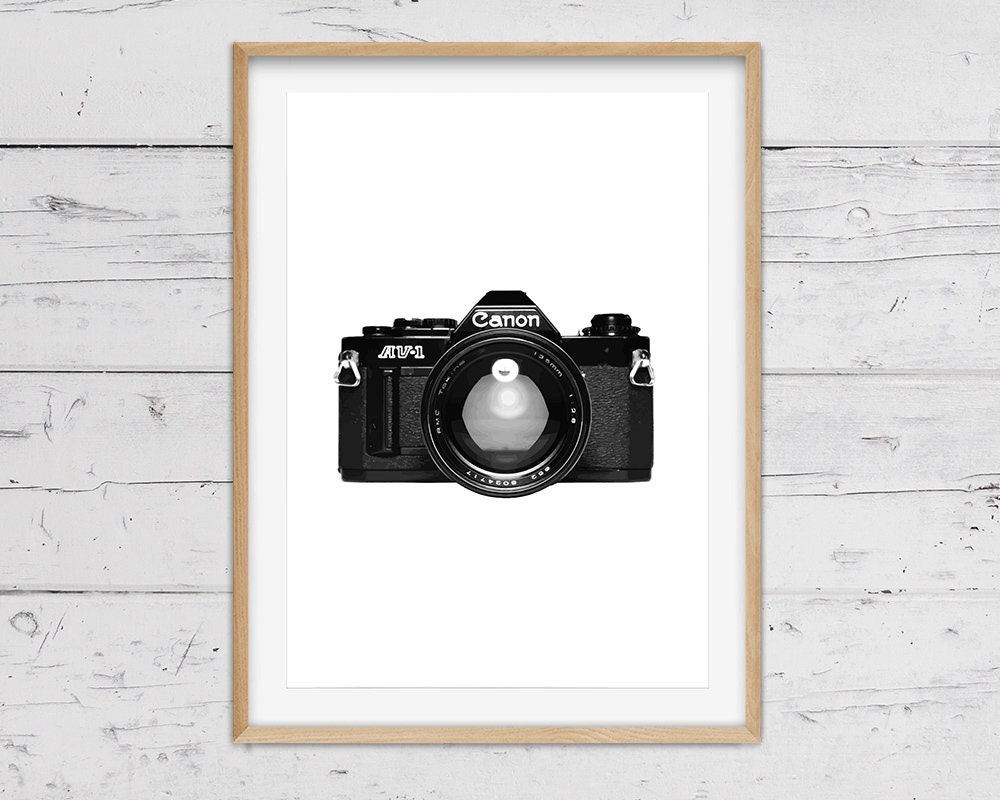 Vintage Camera Print Wall Art Printable Wall Art Canon Camera | Etsy