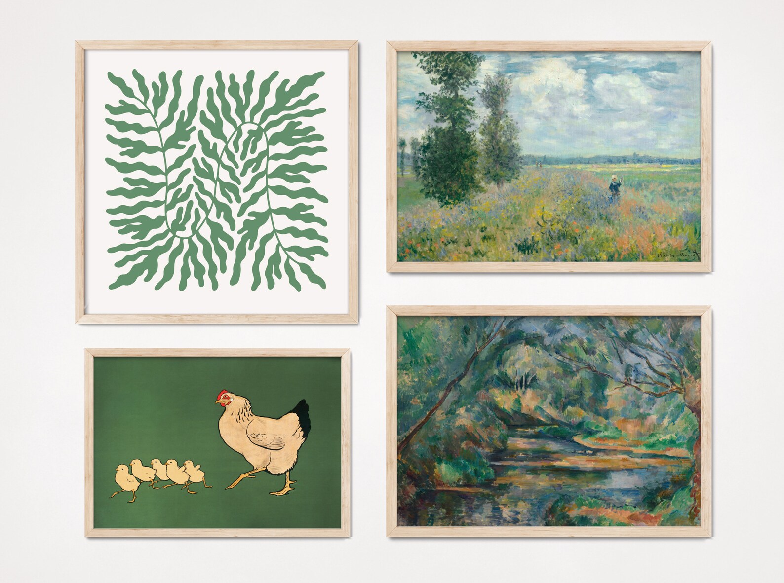 Vintage Art Bundle Printable Gallery Wall Art Set Eclectic Gallery Wall ...