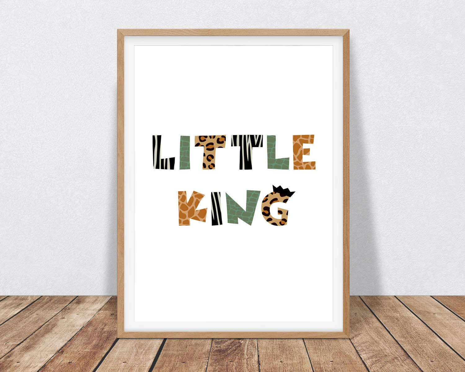 Little King Nursery Printable Wall Art Animal Print Nursery | Etsy