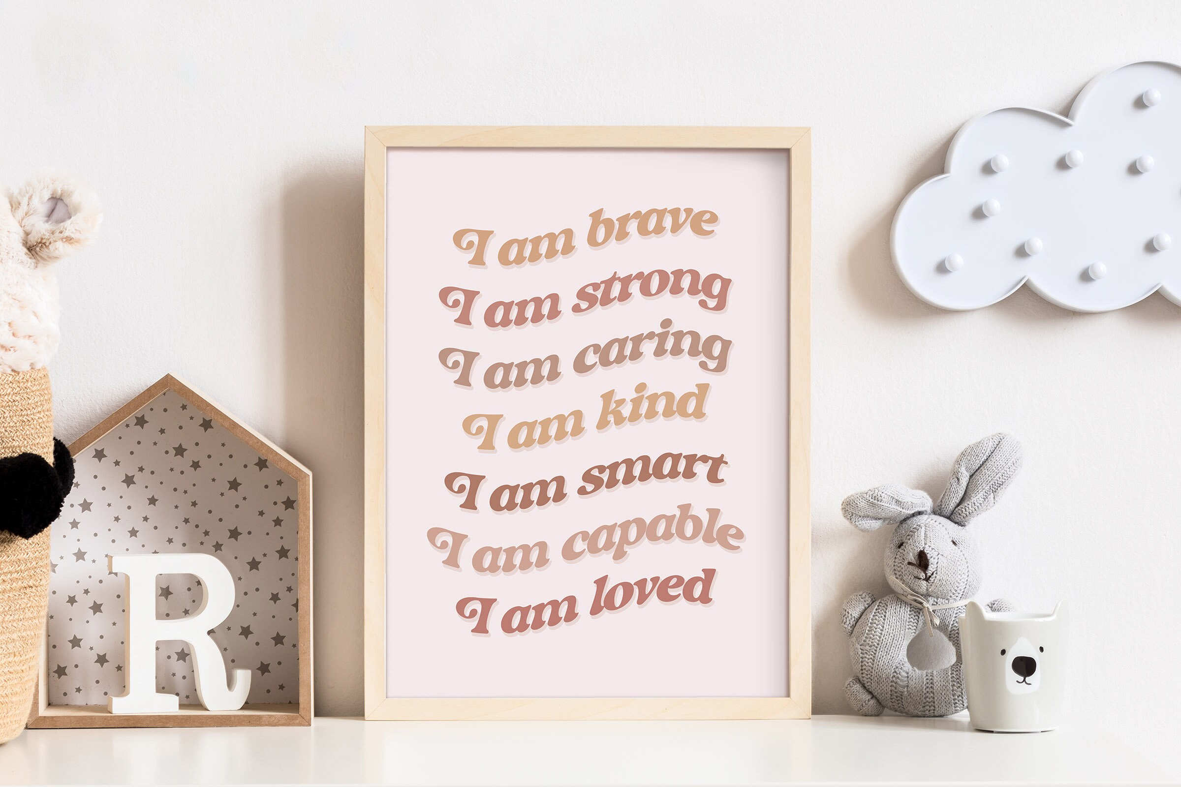 Printable Affirmations Poster Downloadable Affirmation Print Playroom ...