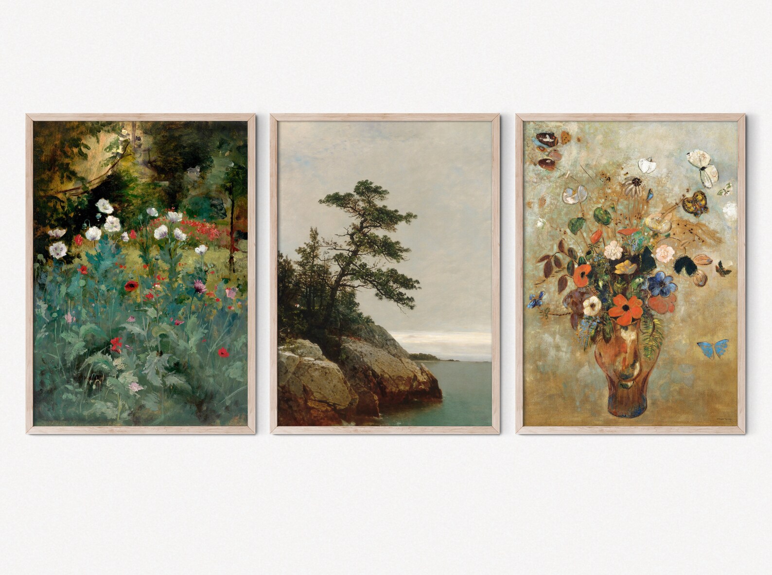 Vintage Art Bundle Printable Gallery Wall Art Set Eclectic Gallery Wall ...