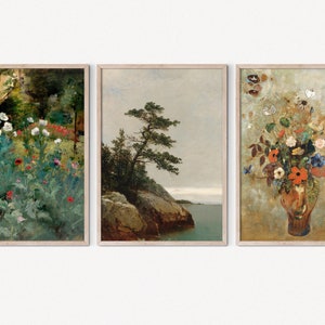 Vintage Art Bundle Printable Gallery Wall Art Set Eclectic Gallery Wall ...