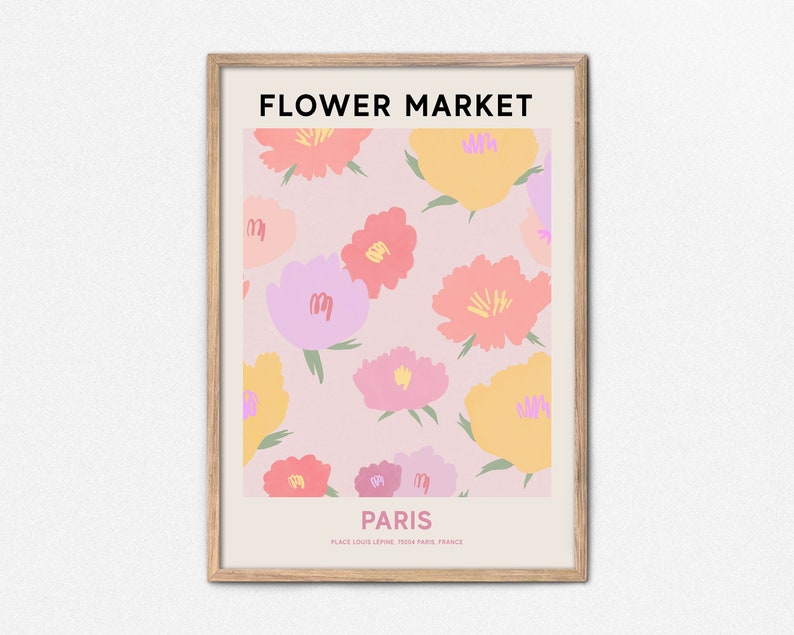 Flower Market Print Gallery Wall Set of 9 Printable Wall Art - Etsy