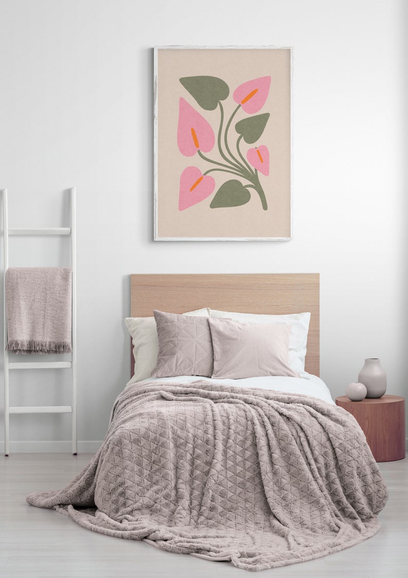 Abstract Lily Art Print Instant Download Digital Flower Poster - Etsy