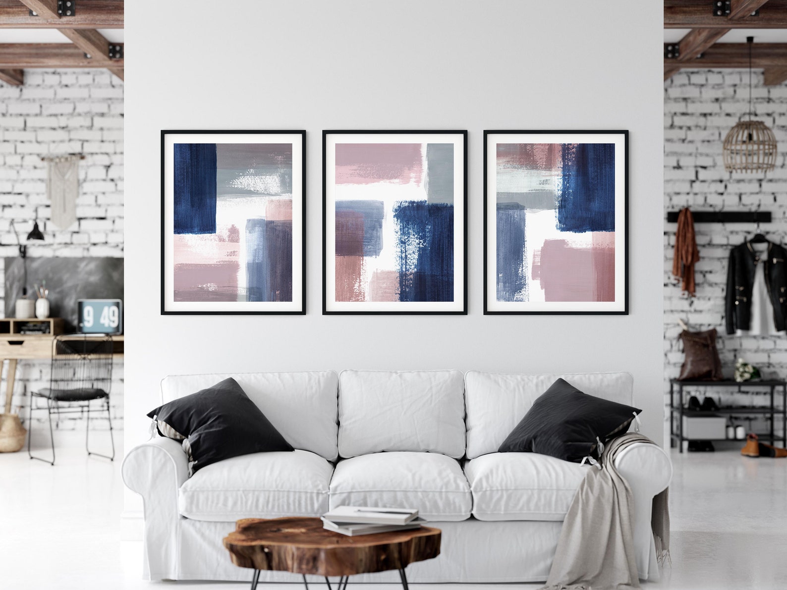 Abstract Painting Set of 3 Abstract Art Set of 3 Prints | Etsy