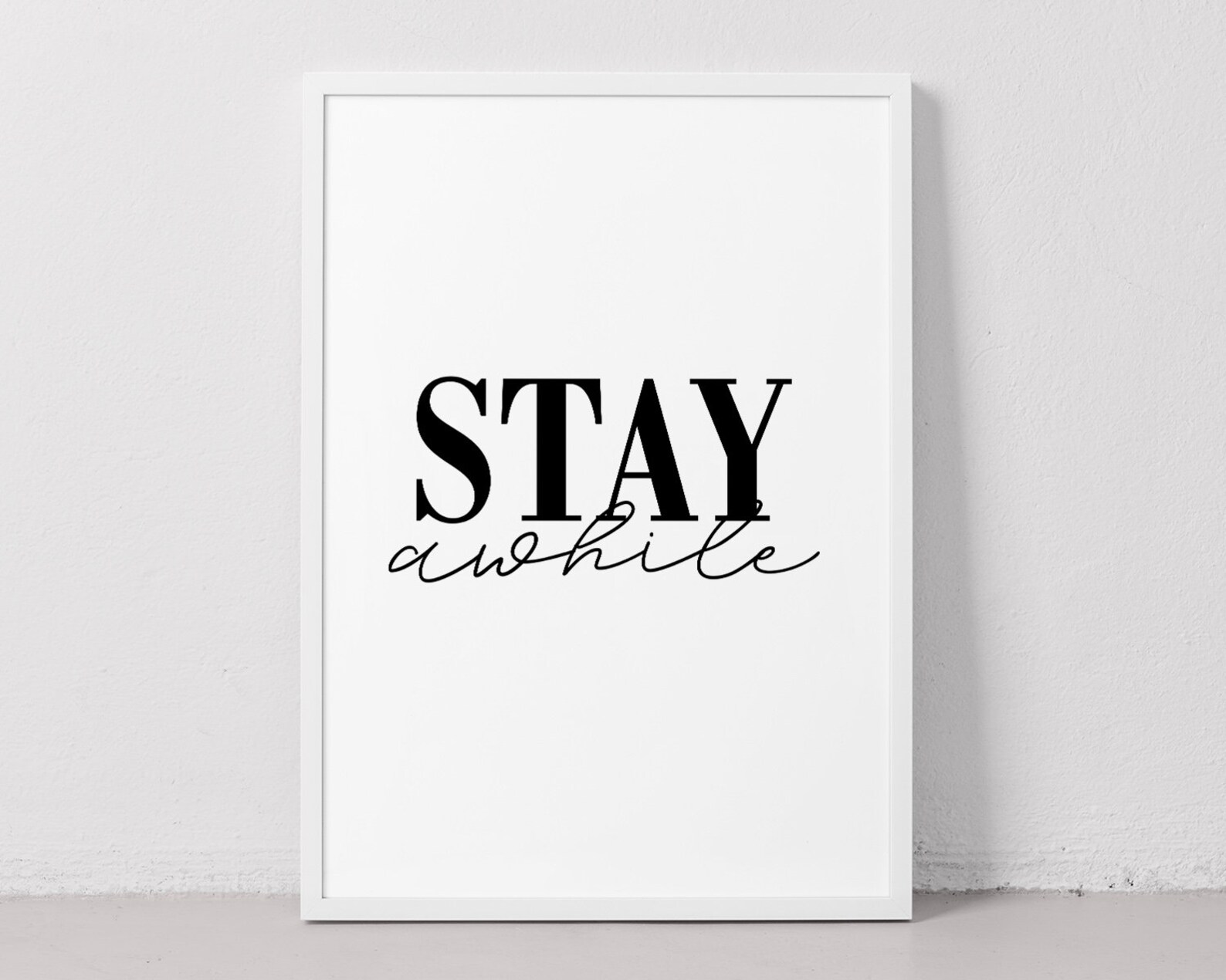 Be Our Guest 3 Piece Wall Art Stay Awhile Quote Art Get - Etsy