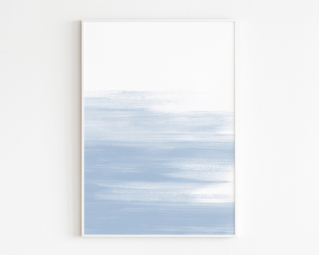 Pale Blue Wall Art Coastal Decor Printable Wall Art Light Blue ...