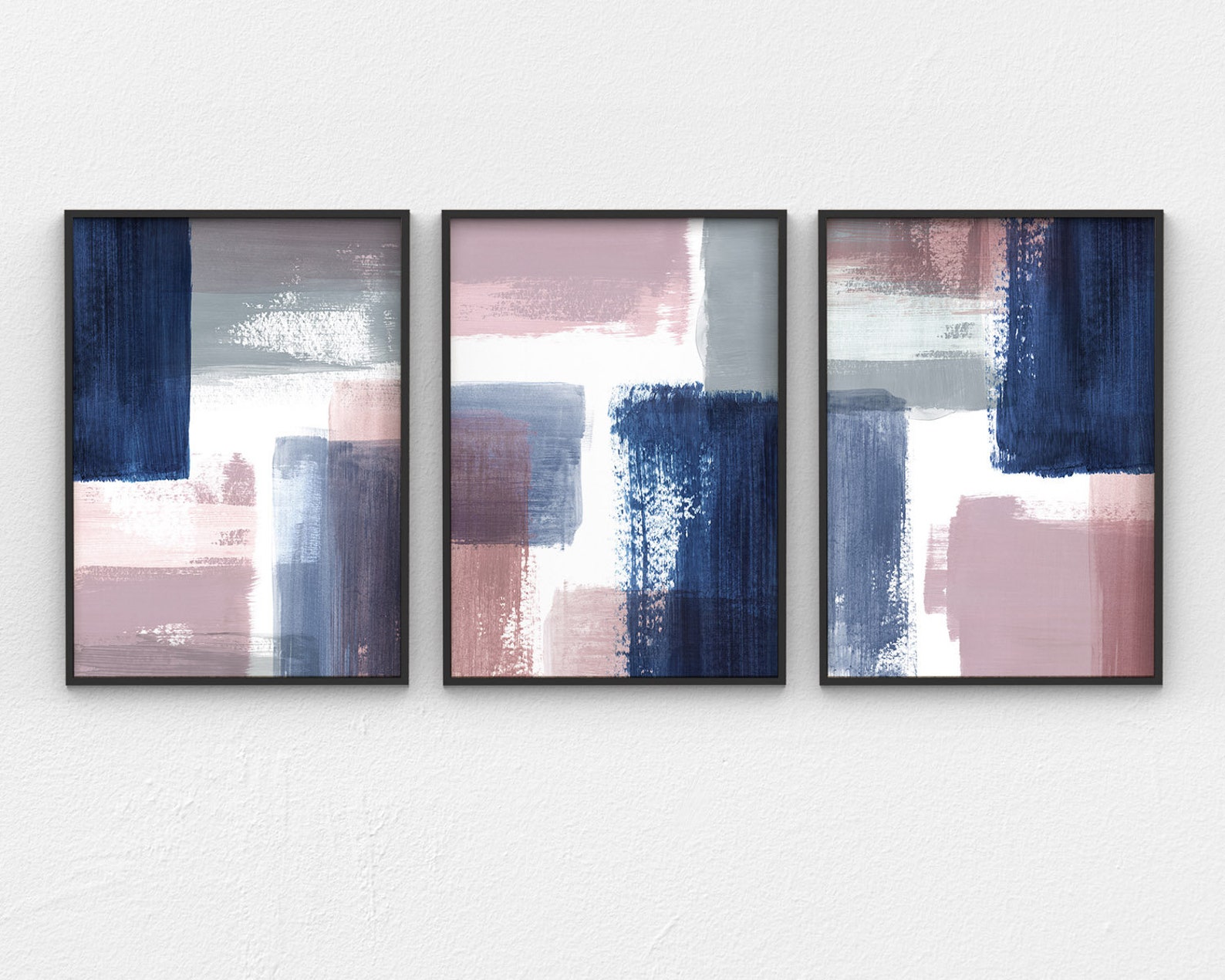 Abstract Painting Set of 3 Abstract Art Set of 3 Prints | Etsy