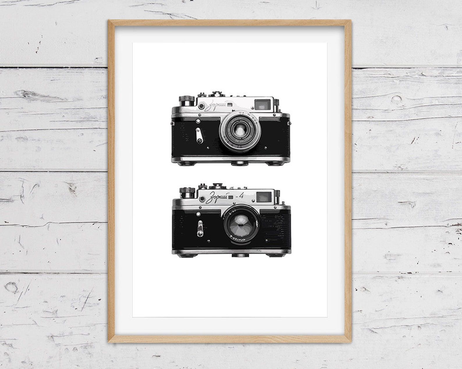 Vintage Camera Print Wall Art Printable Wall Art Scandinavian | Etsy