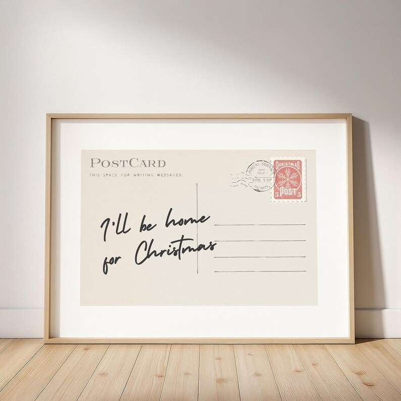 Pink Christmas Wall Art Set of 12 Prints, Modern Holiday Gallery Wall ...