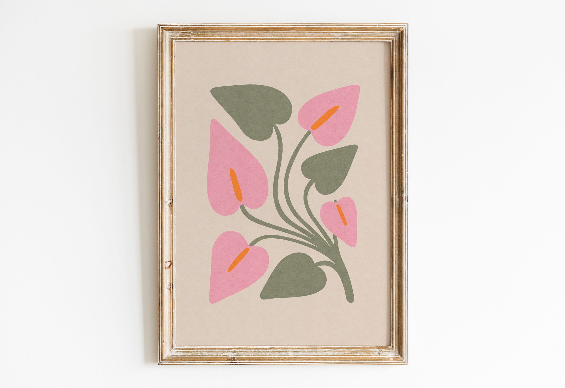 Abstract Lily Art Print Instant Download Digital Flower Poster - Etsy