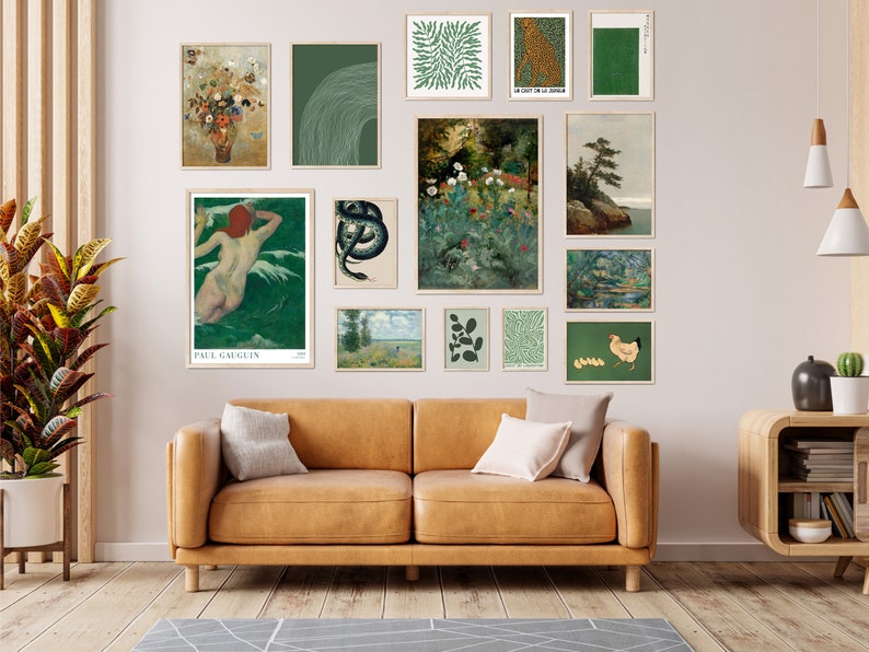 Vintage Art Bundle Printable Gallery Wall Art Set Eclectic Gallery Wall ...