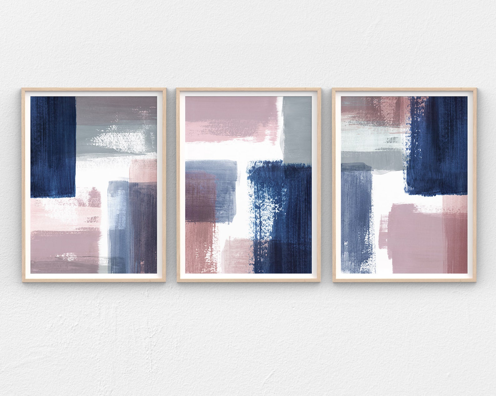 Abstract Painting Set of 3 Abstract Art Set of 3 Prints | Etsy