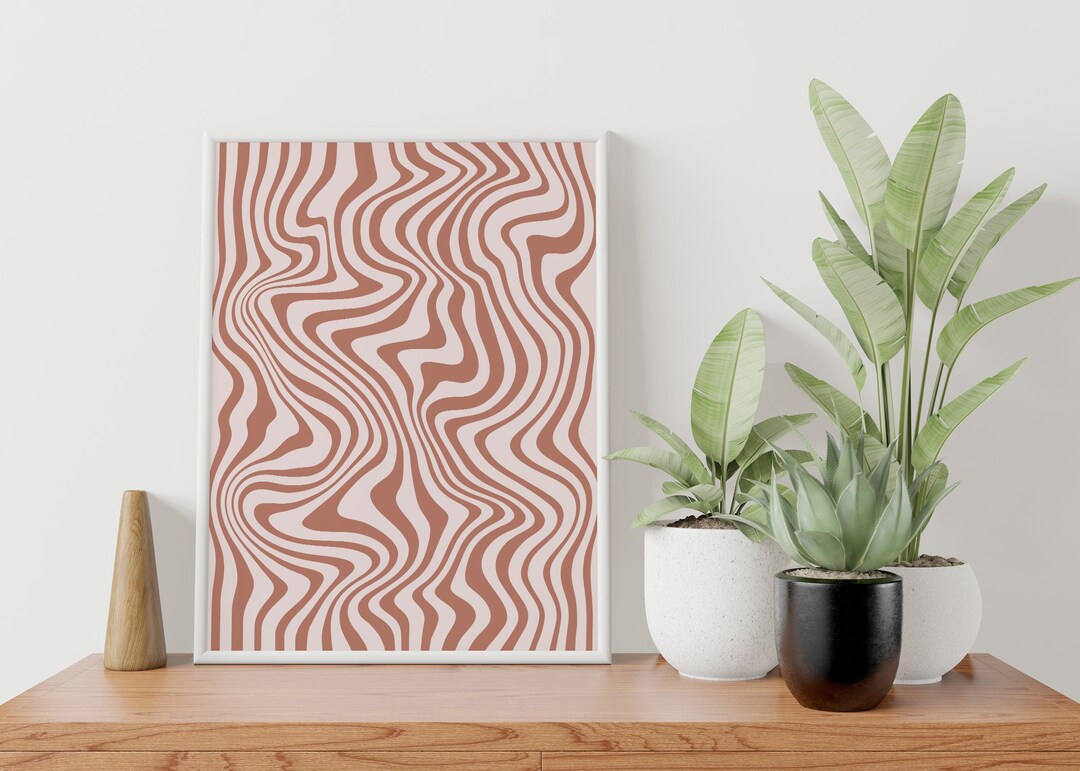 Trippy Line Art Aesthetic Printable Wall Art Eclectic Gallery - Etsy