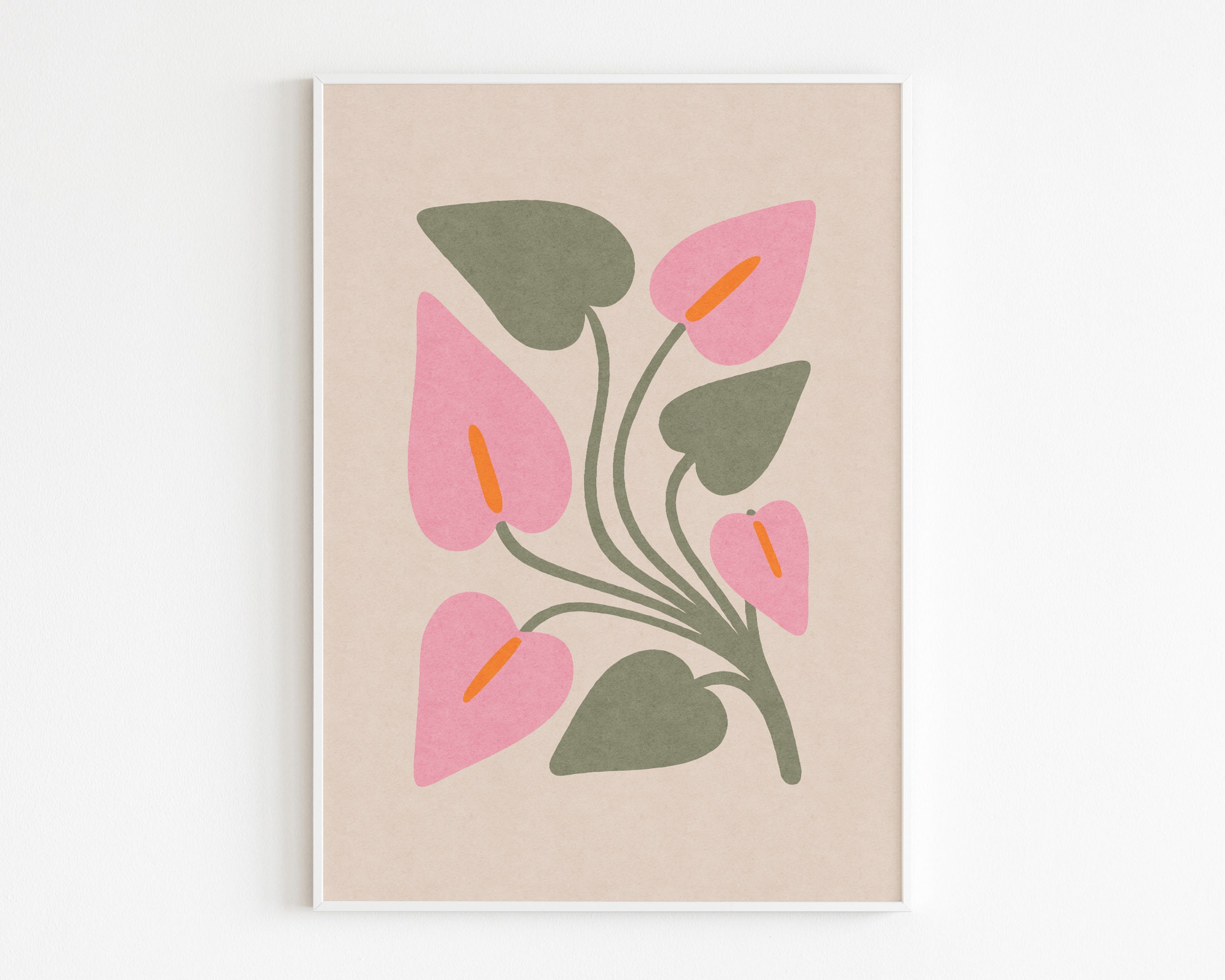 Abstract Lily Art Print Instant Download Digital Flower Poster - Etsy