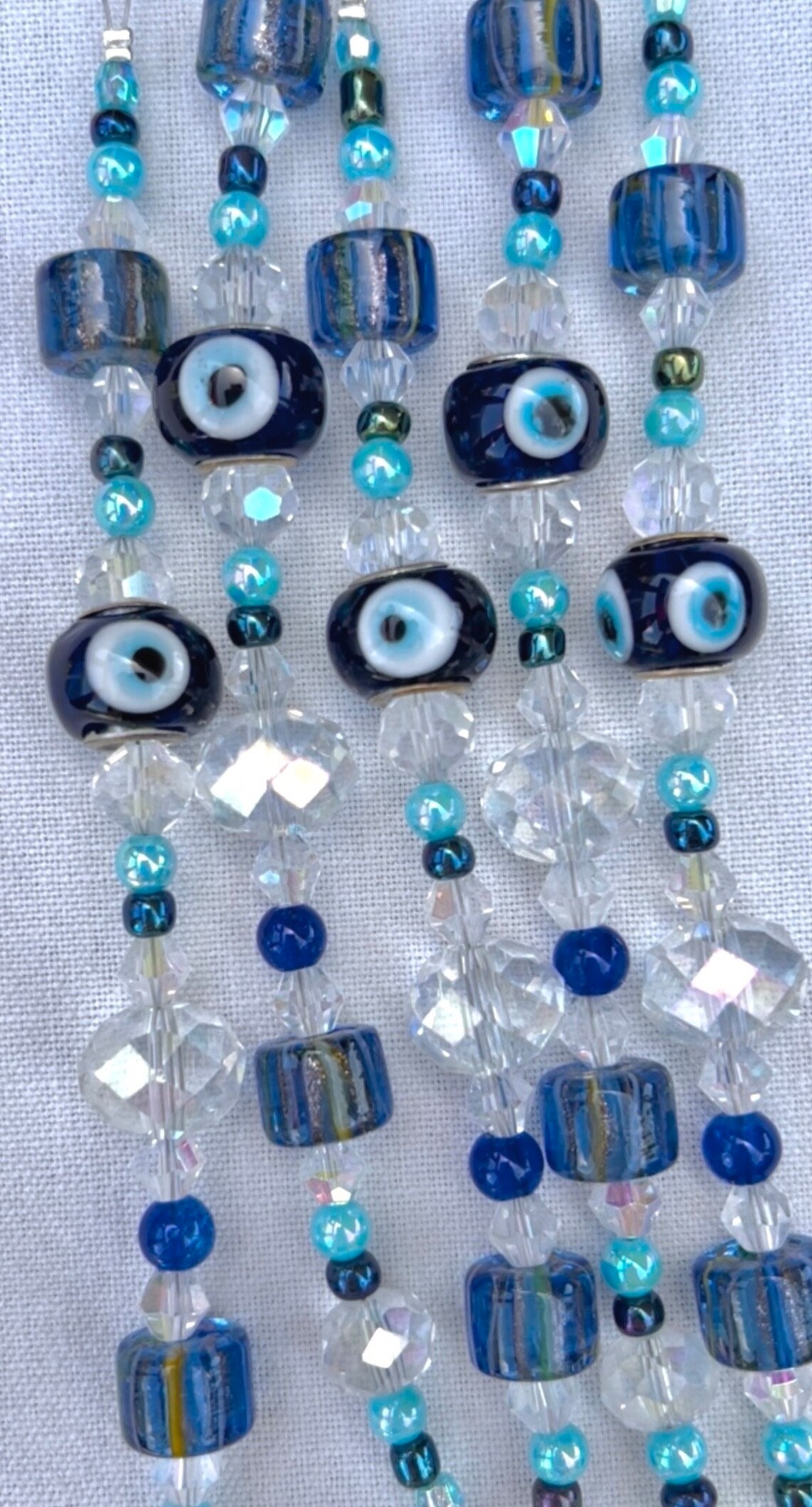 Evil Eye Protection Suncatcher- Glass Light Catcher Rainbow Maker ...
