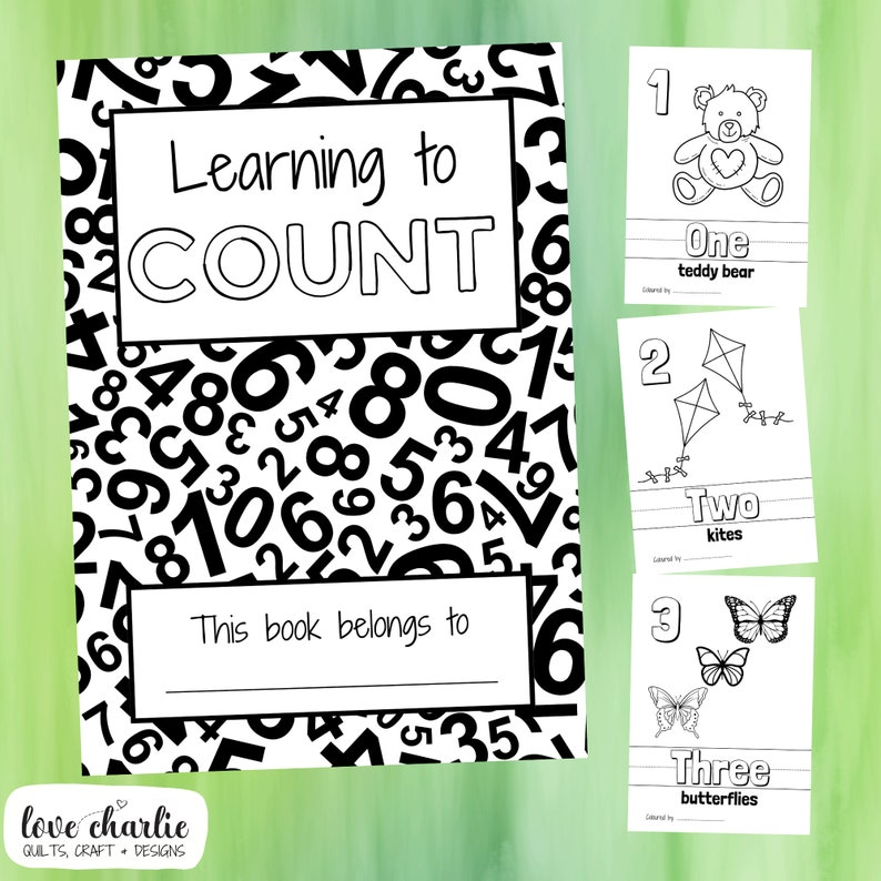 Learn to Count 1 to 20 Colouring in A4 Pages - Baby Showers, Kids ...