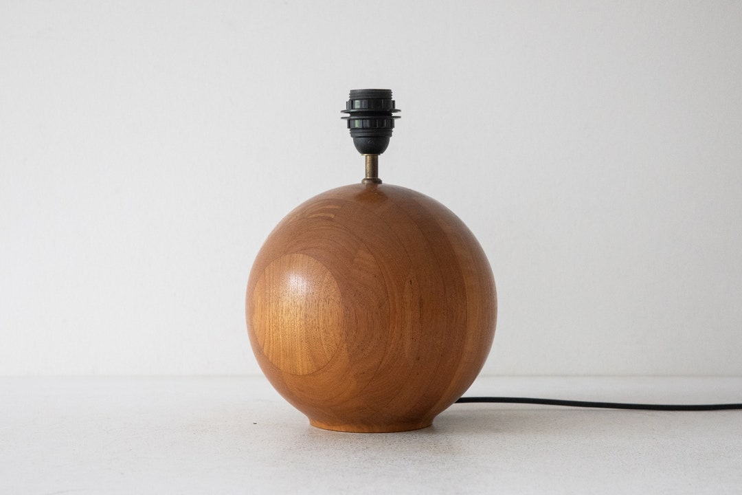 Large Dyrlund Table Lamp Made of Solid Teak, Denmark 1970s - Etsy