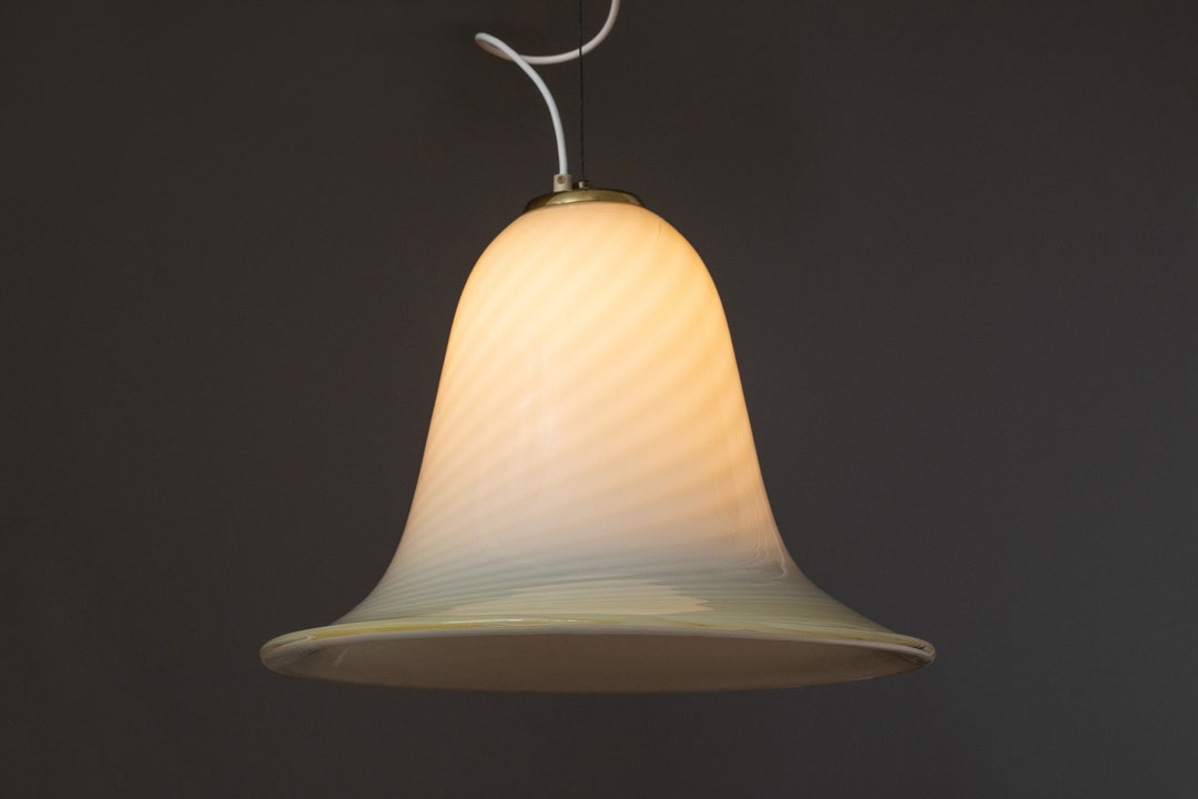 Grand Swirl lampe de pendule en verre de Murano, Italie années 1960 ...