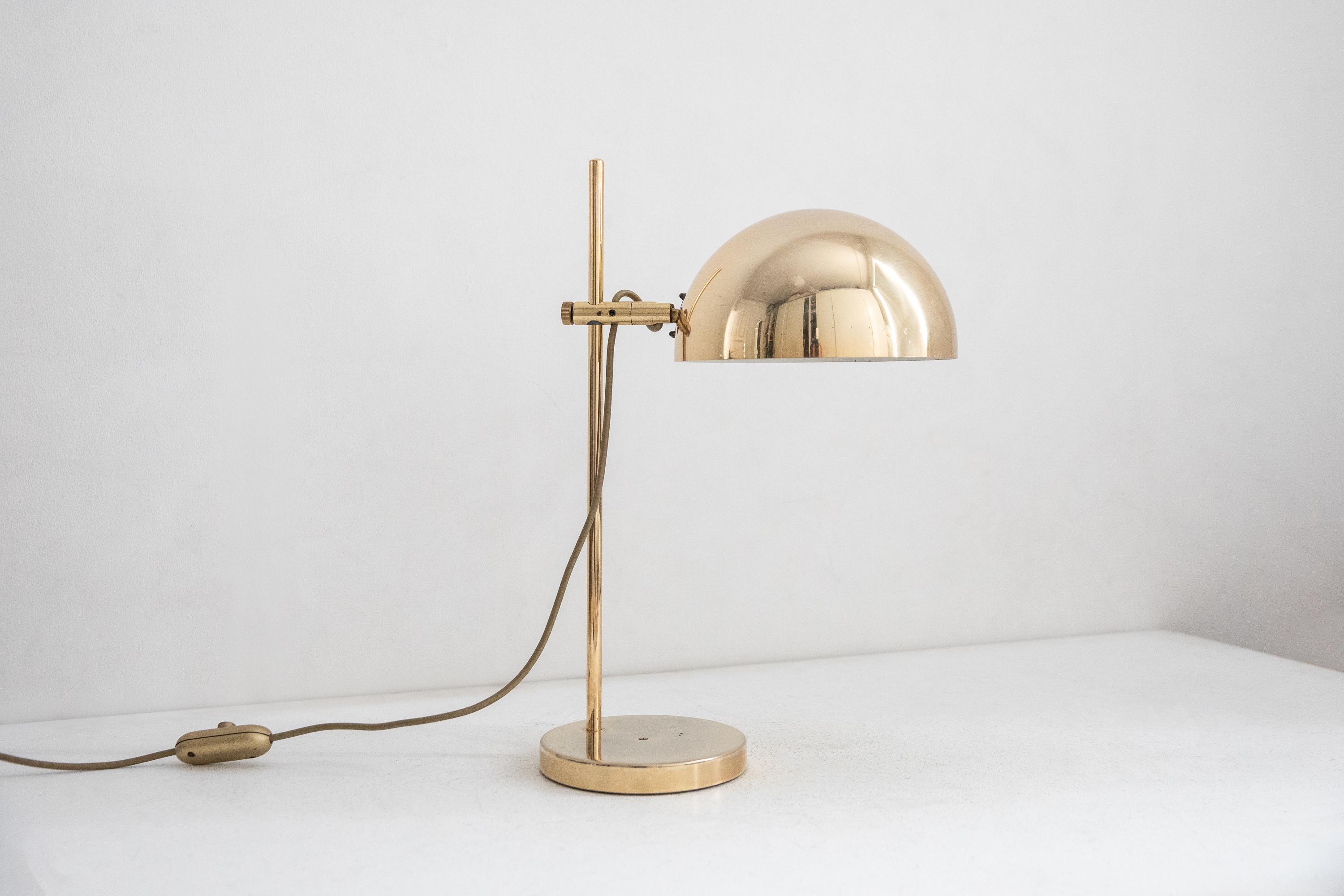Modernist Brass Table Lamp With Adjustable Reflector, Austria 1960s - Etsy
