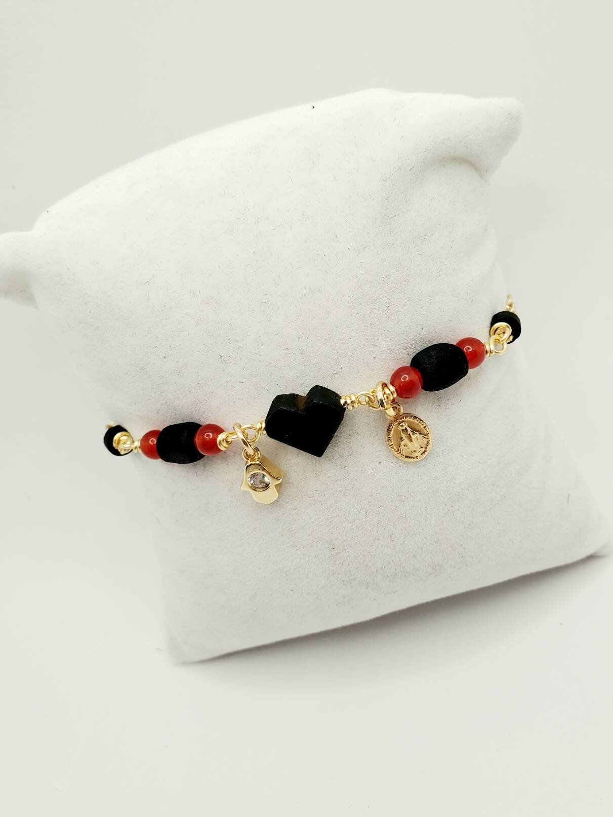 Cute Azabache Bracelet Jet Stone Charm Protection Jewelry - Etsy