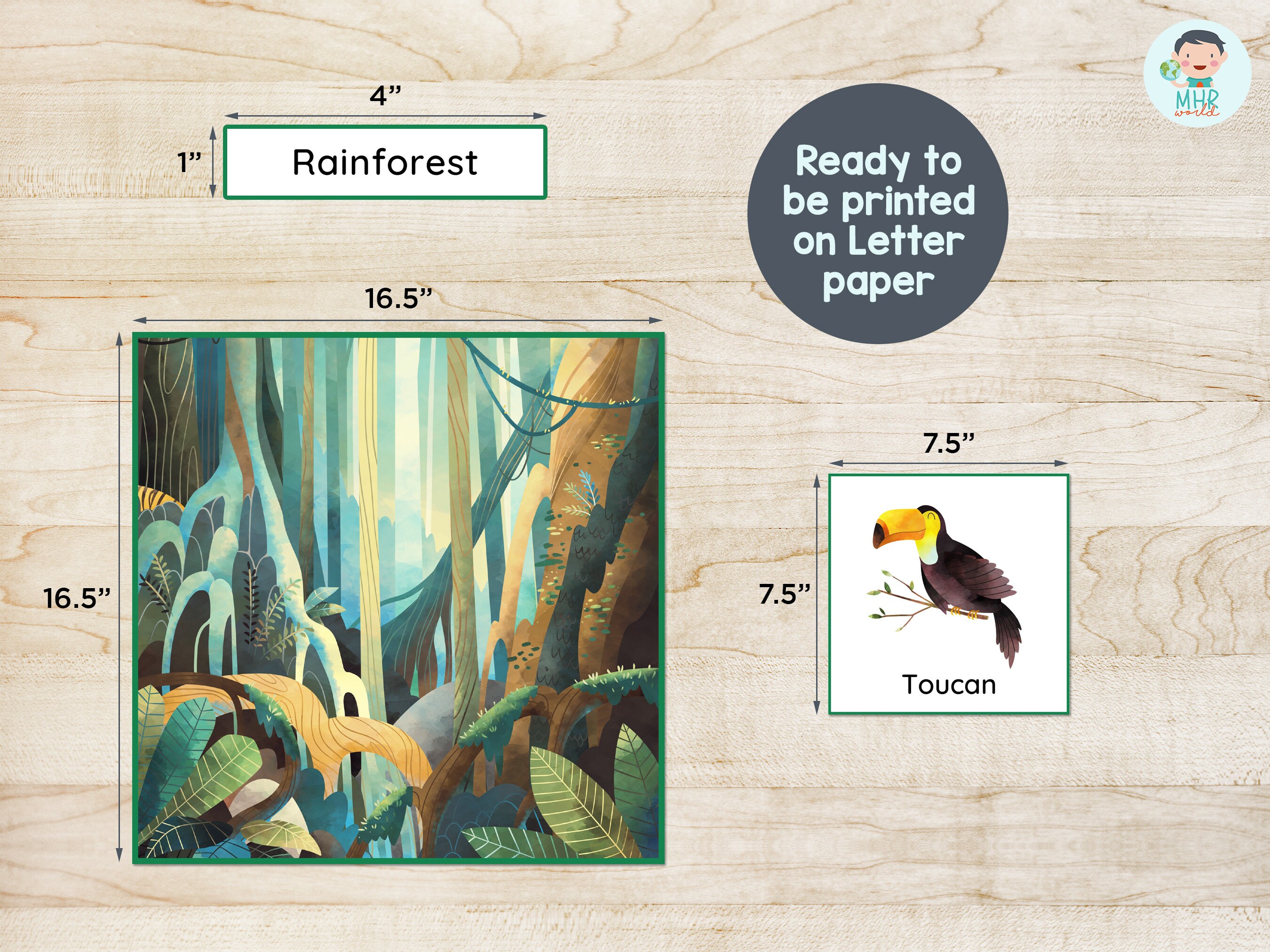 Animal Habitat Sorting Cards and Mat Activity · Montessori-inspired ...