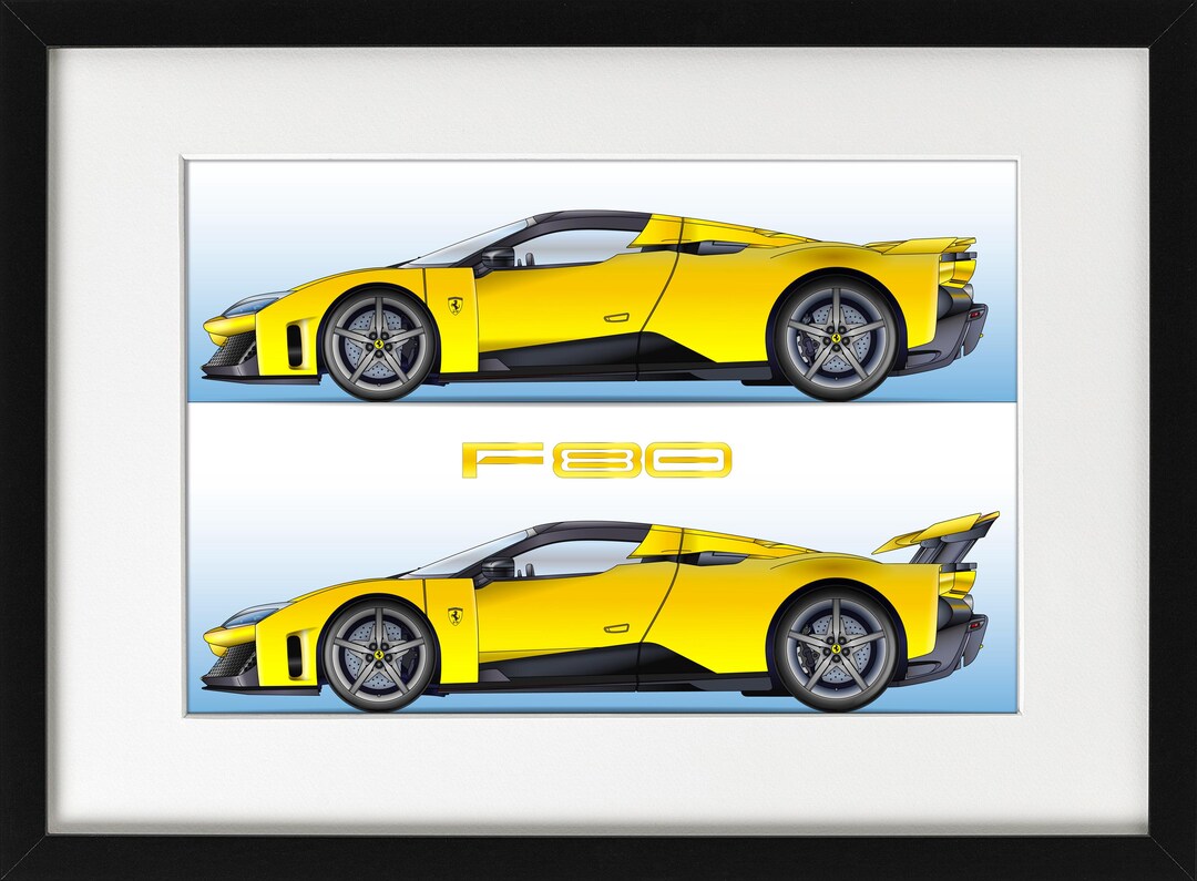 Ferrari F80 New Sport Car 2024, Image to Be Used for Posters or Digital ...