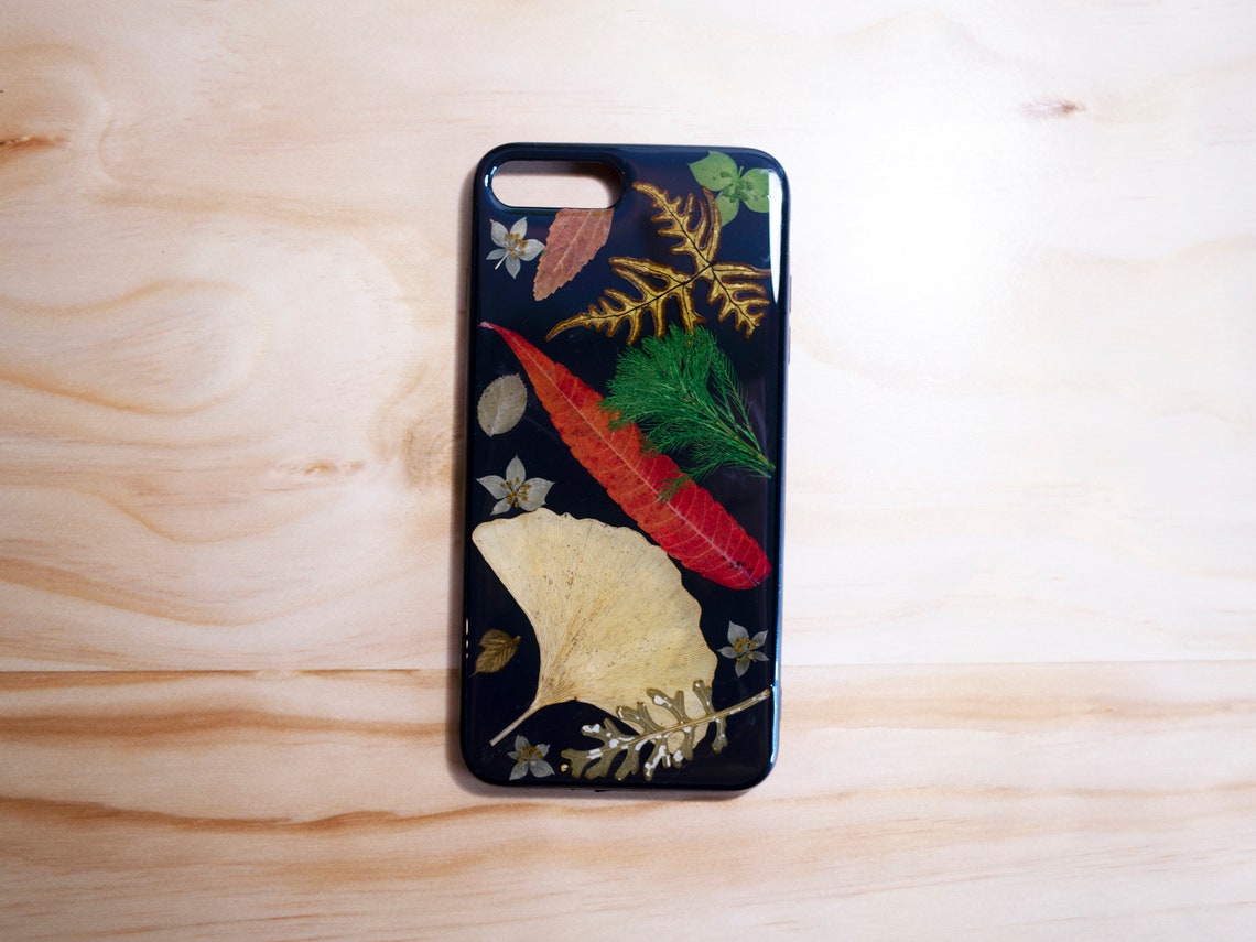 Pressed Leaves Autumn Vintage Phone Case for Iphone X Iphone - Etsy