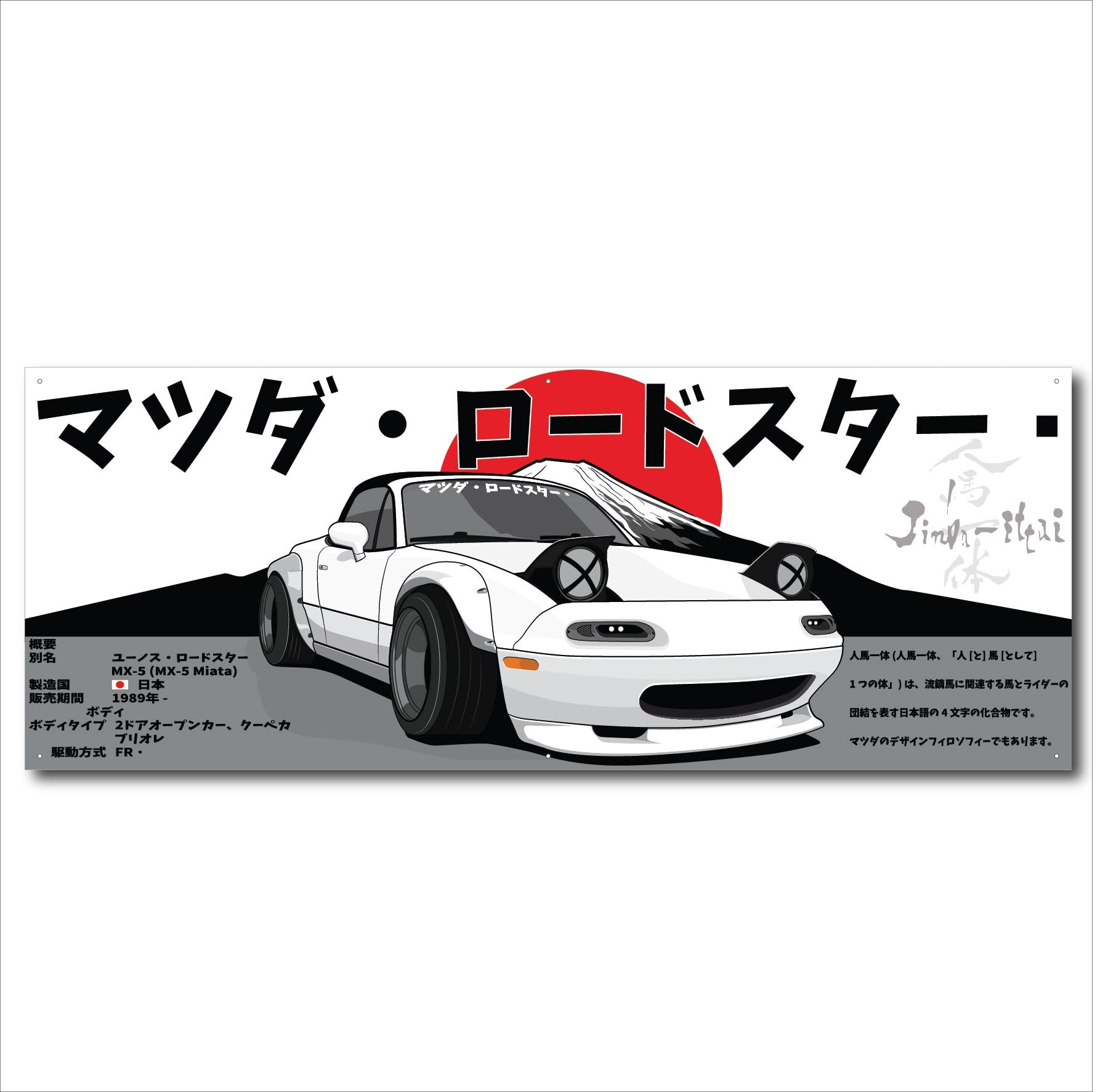 Mazda Miata MX5 Fuji JDM Workshop Pvc Banner - Etsy