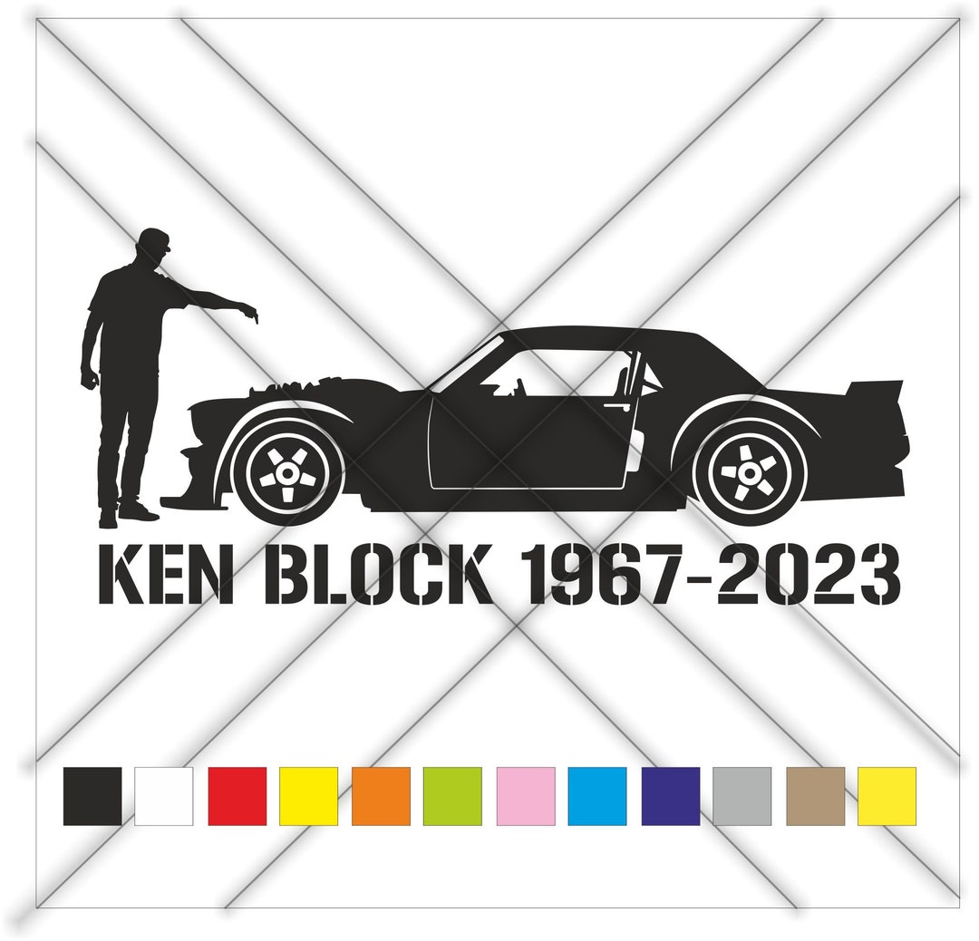 Rip Ken Block Tribute Car Windows Bumper Sticker - Etsy