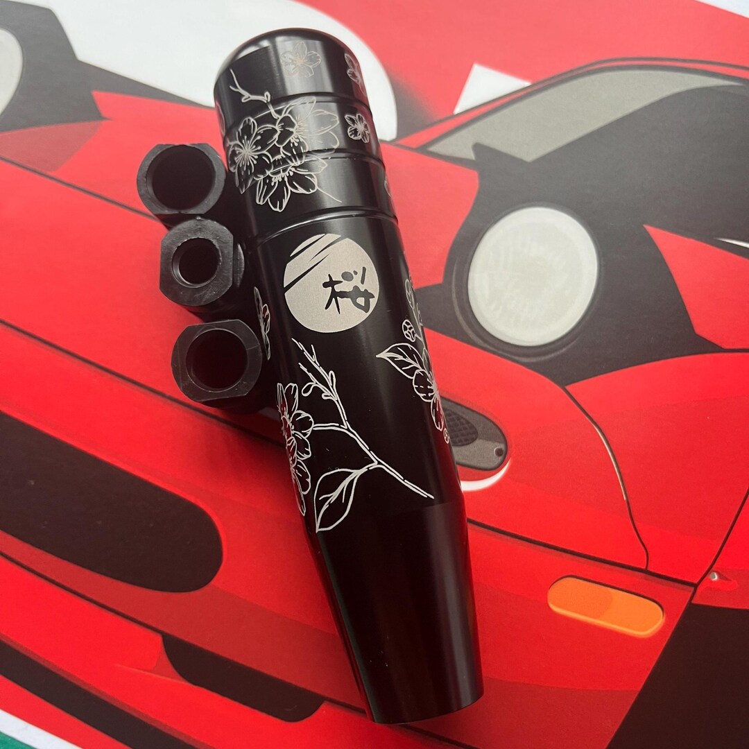 Sakura JDM Gear Knob: Laser Engraved Cherry Blossom Billet Aluminum - Etsy